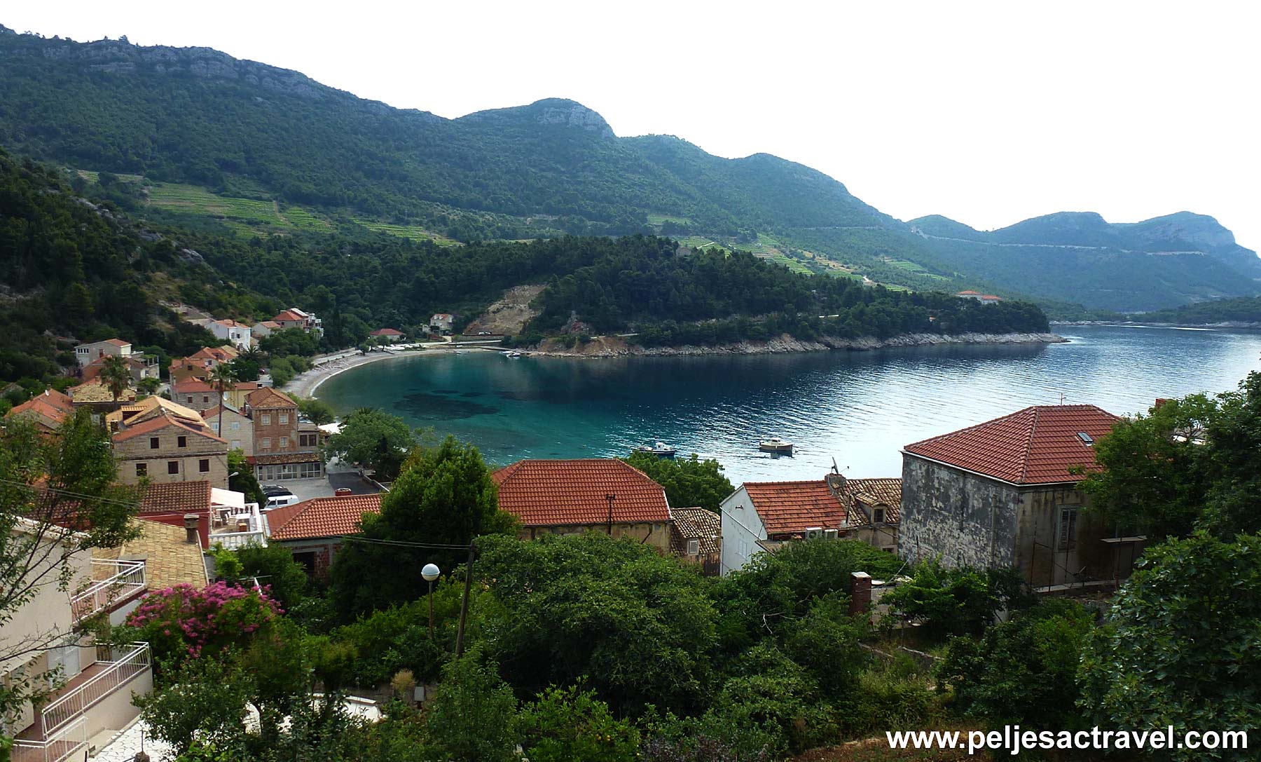 Panorama of Trstenik Beach, Peljesac - Peljesac Travel